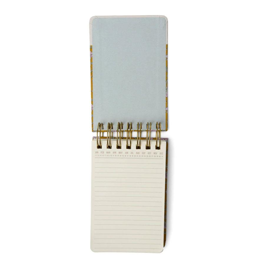 Green Vintage Floral Chunky Notepad | Maia Gifts